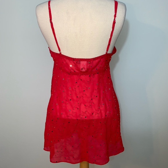 seductivewear | Intimates & Sleepwear | Sexy Red Nightie With Silver ...